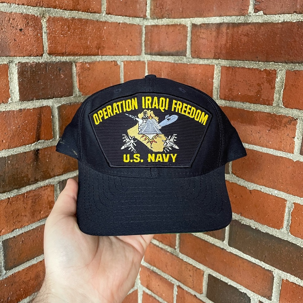 Vintage Eagle Operation Iraqi Freedom Hat Cap Snap Ba… - Gem